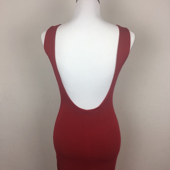 Dresses | Sexy Low Back Red Midi Dress | Poshmark